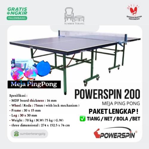 Jual Meja Pingpong Tenis Meja PowerSpin 200 Meja Pimpong Meja Tennis Table Meja Ping Pong - Meja ...