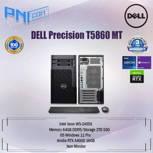 Jual Dell Precision T5860 Tower MT Intel XEON W5-2455X 64GB 2TB SSD ...