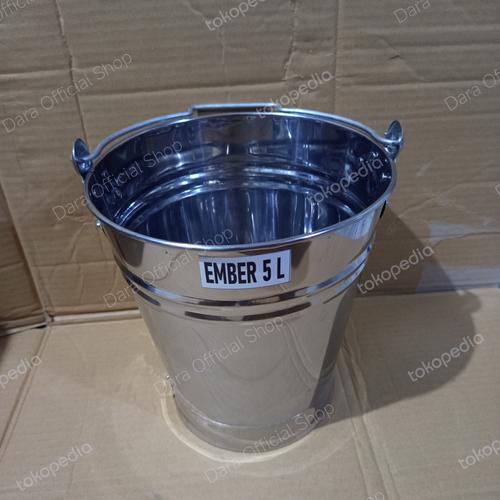 Jual Ember Stainless Tebal Kapasitas 5 Liter 21 CM - Jakarta Barat ...