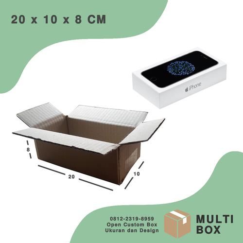 Promo Kardus Box Karton Packing Polos 20x10x8 Dus Kotak Handphone HP ...