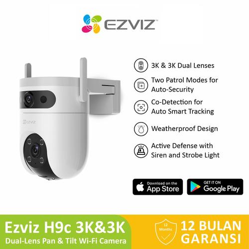 Promo EZVIZ H9C DUAL-LENS 3K 5MP IP CAM / PAN TILT SMART HOME WIFI OUTDOOR - Kab. Bekasi - El ...