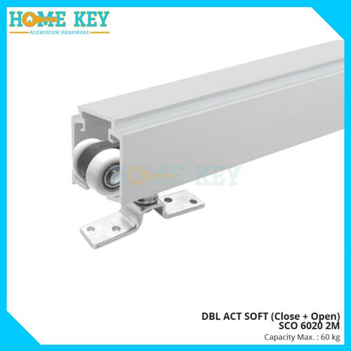 Jual Rel Pintu Sliding Double Action SCO 6020 2M 60Kg Dekkson /Soft ...