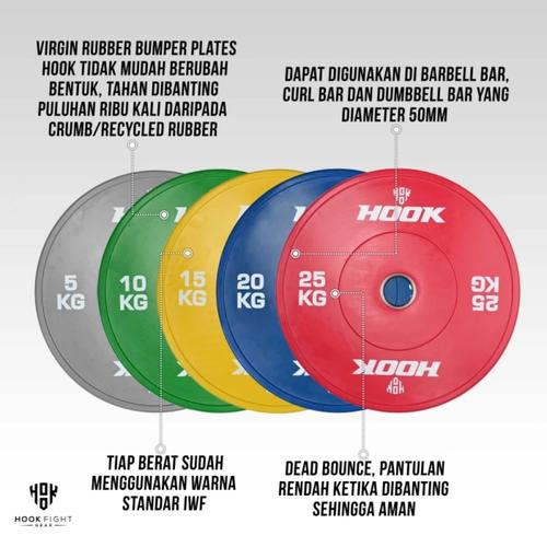 Jual HOOK Plate Barbell,Bumper Plate,Weight Plate,Piringan Barbell ...
