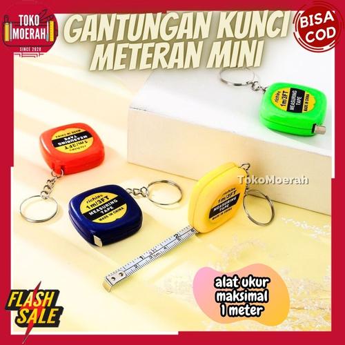 Jual GANTUNGAN KUNCI METERAN MINI PORTABLE METERAN ALAT UKUR 1 METER ...