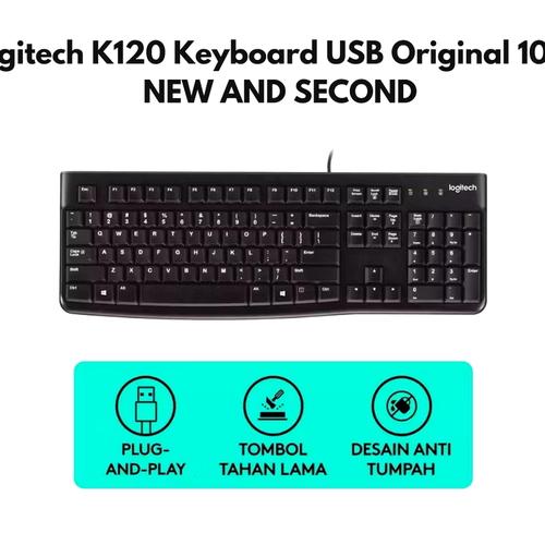 Jual Keyboard LOGITECH K120 USB Plug n Play Full Num Lock - Seken no ...