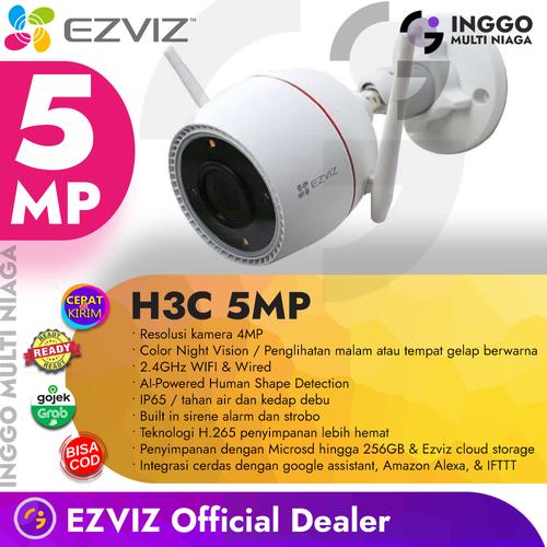 Jual EZVIZ H3C 5MP COLOR 5MP COLORNIGHT 2 WAY H.265 FIXED OUTDOOR WIFI ...
