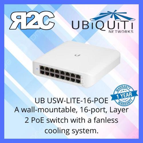 Jual Ubiquiti USW-Lite-16-PoE Switch Lite 16 PoE 802.3at PoE+ ports ...