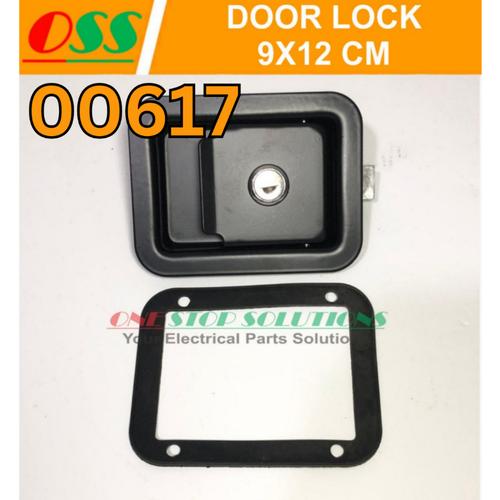 Jual DOOR LOCK / DOORLOCK HITAM BESI SEDANG GENSET PANEL 9x12 CM ...