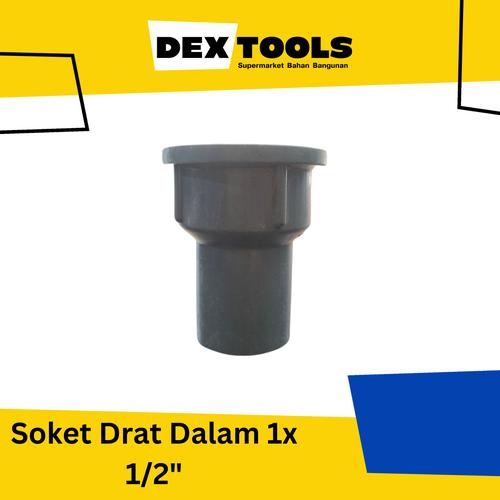 Jual Faucet Socket/SDD (Soket Drat Dalam) PVC 1 x 1/2" inch AW Rucika ...