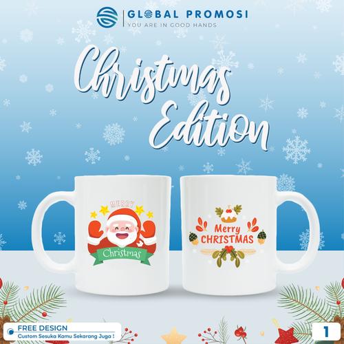 Jual Mug Custom Import Tema Natal Print Satuan Hadiah Kado Souvenir ...