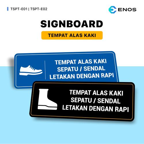 Jual Signboard Akrilik Tempat Alas Kaki / Signage Sepatu Dan Sendal ...