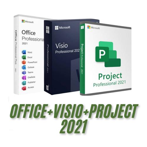Jual Office Pro + Visio Pro + Project 2021 Original + DVD - Kota ...