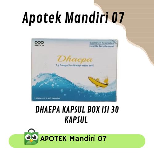 Jual DHAEPA KAPSUL BOX ISI 30 KAPSUL/BLISTER ISI 10 KAPSUL - Strip 10 ...