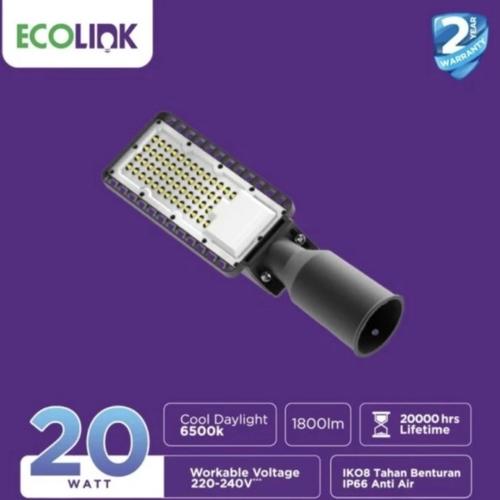 Jual ECOLINK PJU LED SL007 20W 6500K/ECOLINK STREET LIGHT SL007 20W ...