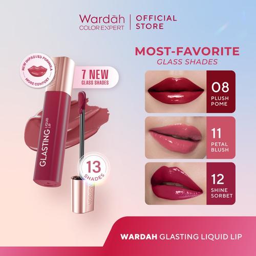 Jual Wardah Glasting Liquid Lip Hi-Pigmented Glass Color Lipstick - 04 ...