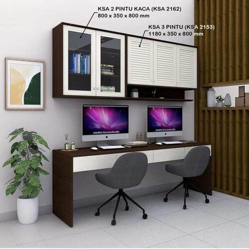 Jual Lemari buku gantung / Rak buku kaca / lemari baju / Kitchen set ...