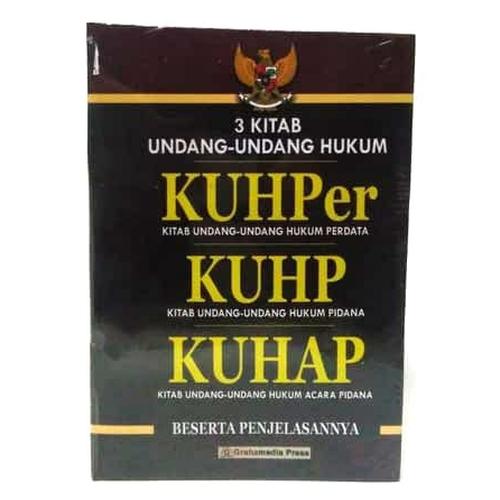 Jual TERLARIS 3 KITAB UNDANG UNDANG HUKUM KUHPER KUHP KUHAP BESERTA ...