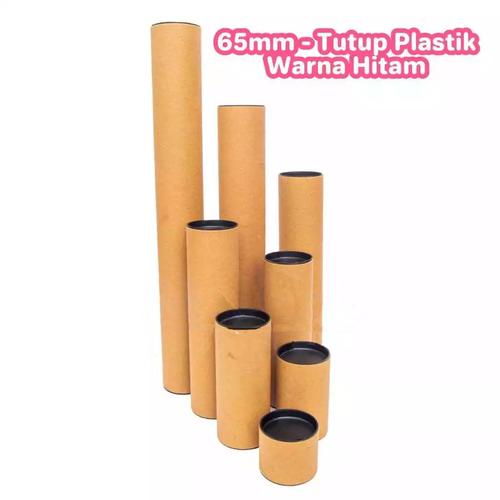 Jual paper tube tutup plastik tabung karton packaging packing parfum ...
