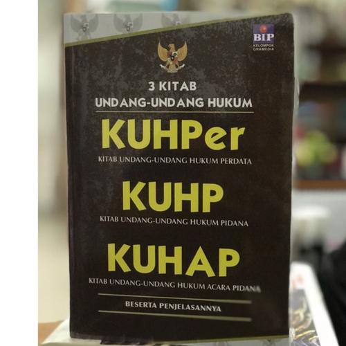 Jual 3 KITAB UNDANG UNDANG HUKUM KUHPER KUHP KUHAP BESERTA ...