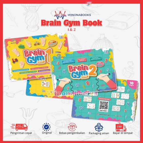 Jual BRAIN GYM BOOK 1 & 2 belajar membaca, menulis, mendengar, berkomunikasi, dan mampu berjalan ...