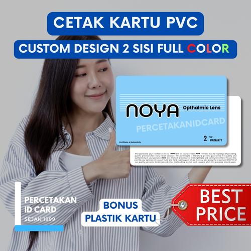 Jual Cetak Kartu PVC / ID Card Member Card PVC Custom 2 Sisi Full Color ...