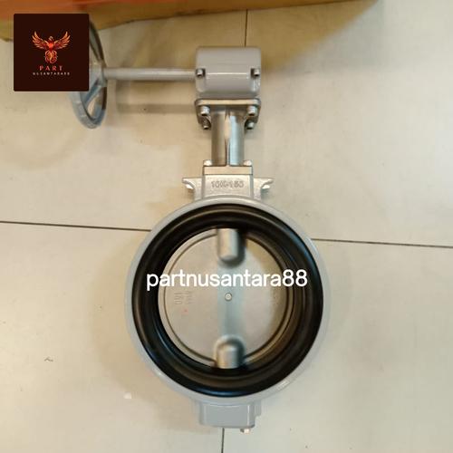 Jual butterfly valve KITZ 6" inch DN 150 type gear aluminium - Jakarta ...