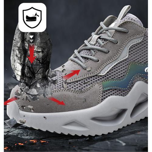 Jual MF Sneakers Sepatu Safety Pria Ujung Besi Colton Grey Sepatu Safty Keselamatan Kerja Proyek ...