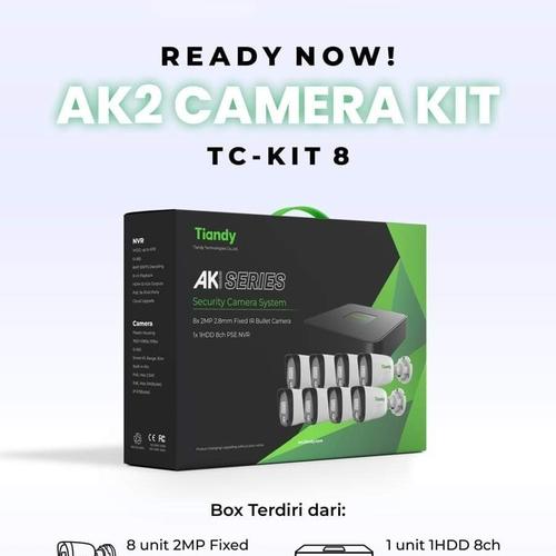 Jual TIANDY AK2 KIT TC-KIT 8 PAKET IP 8 CAMERA - Jakarta Barat - Super ...