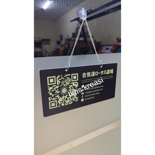 Jual Papan Barcode | Papan QRIS | Papan Akrlik | Signage Akrilik ...