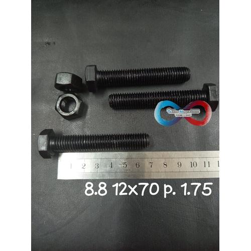 Jual Baut Mur Baja htb (grade 8.8) 12x70 mm p.1,75 FULLDRAT - Baut dan mur - Kota Bogor ...
