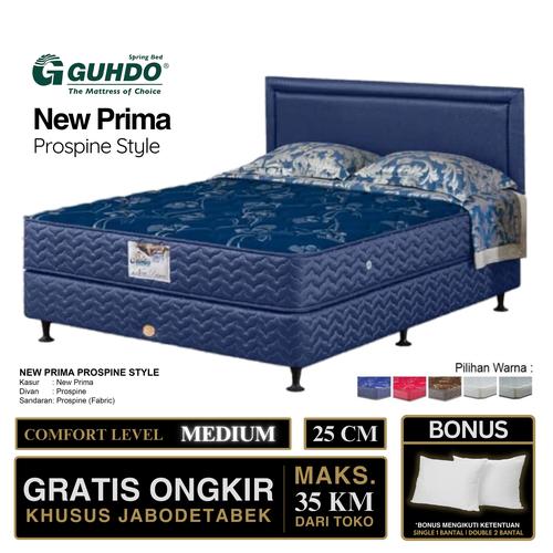 Promo Kasur Springbed Guhdo Fullset Prospine New Prima T25 Biru Putih Merah Coklat Abu-Abu ...