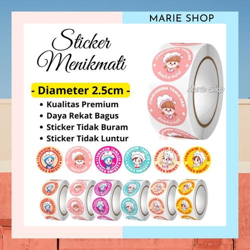 Jual STICKER SELAMAT MENIKMATI / STICKER LABEL MAKANAN / STICKER ...