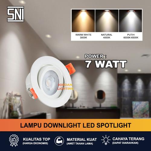 Jual Lampu Downlight Sorot LED Plafon 7W Spotlight 7 Watt - 7 Watt ...