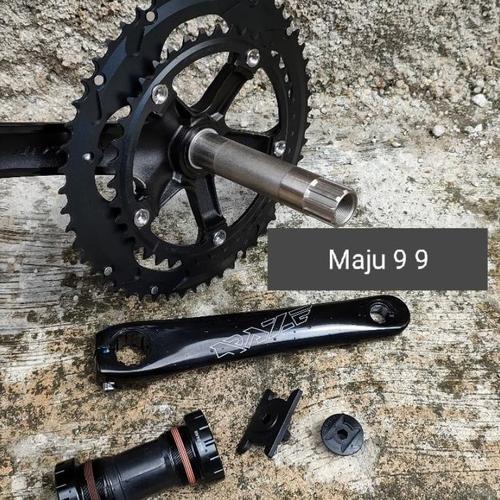 Jual BEST!! CRANK SET/CRANKSET RAZE DOUBLE 53/39T BCD 130 5 BAUT ARM ...