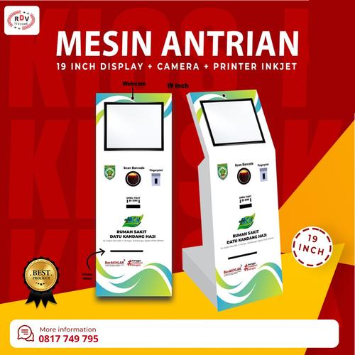 Jual Mesin Antrian 19 Inch Touchscreen Display Camera dan Printer ...