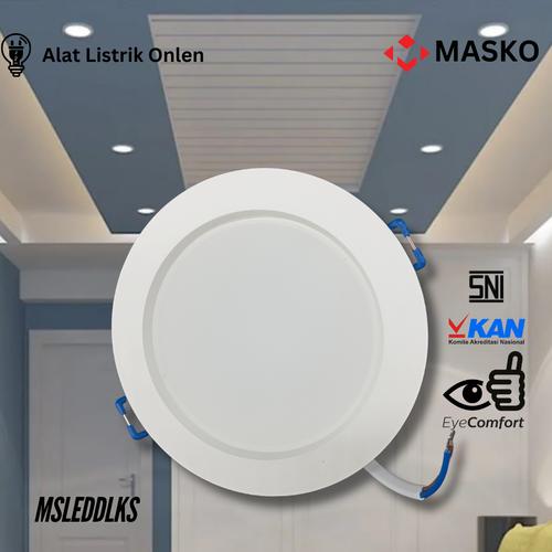 Jual Lampu Downlight Panel LED MASKO KANSAI Slim Down Light Panel Inbow ...