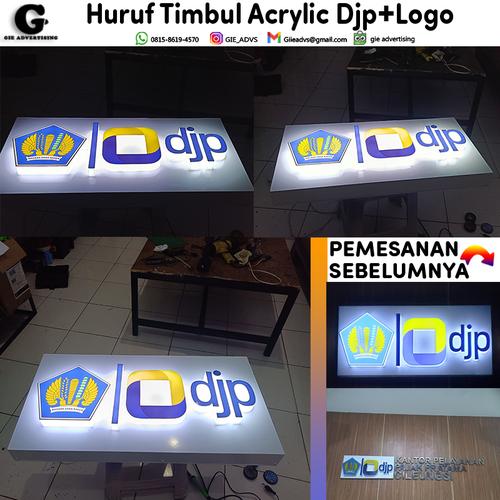 Jual HURUF TIMBUL ACRYLIC LAMPU DJP/ LED/ NYALA/ COSTUM HURUF TIMBUL ...