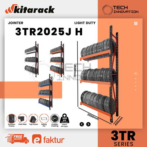 Jual 3TR2025J KITARACK Tire Rack Jointer Hitam Series Rak Ban Motor ...
