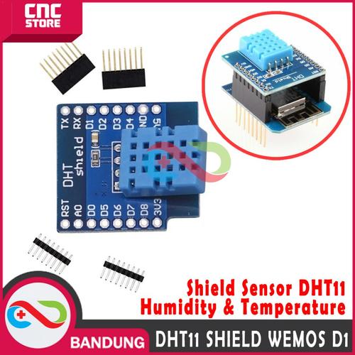Jual SHIELD DHT11 FOR WEMOS D1 MINI PRO SENSOR SUHU & KELEMBABAN HUMIDITY ESP8266 NODEMCU - Kota ...