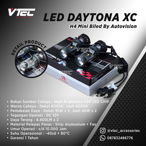 Promo MINI BILED H4 Autovision Daytona XC 92 Watt 6000K Mini Projector ...