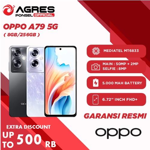 Promo OPPO A79 5G 8/256GB Garansi Resmi OPPO Indonesia - Black, Bundle ...