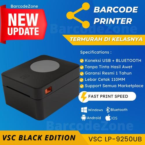Jual PRINTER bluetooth THERMAL LABEL VSC LP-9250UB (BLUETOOTH + USB ...