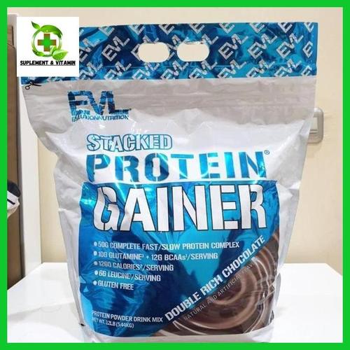 Jual SUPLEMENT & Vitamin EVL Gainer 12 Lb EVL Stacked Gainer Protein ...