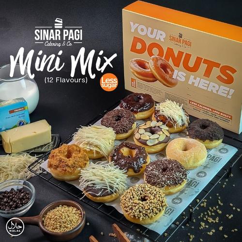Jual Donat Mini Premium Sinar Pagi Catering Rasa Mix (isi 15 pcs /Box ...