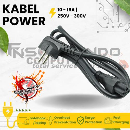 Jual Kabel Power Adaptor Charger Laptop 3 Lubang - Kabel power Laptop 3 ...