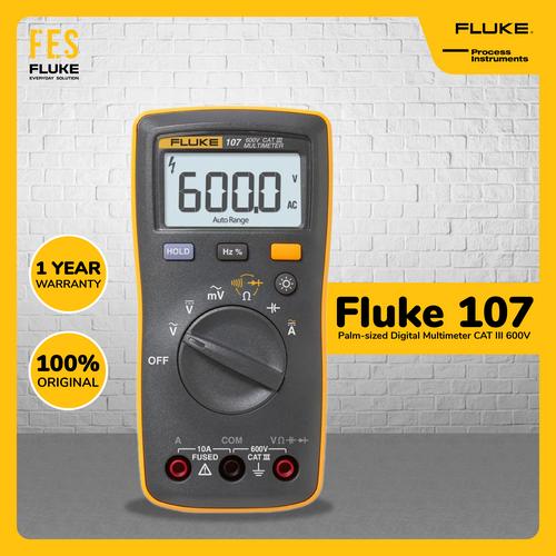 Promo Fluke 107 Palm-sized Digital Multimeter CAT III 600V Cicil 0% 3x ...