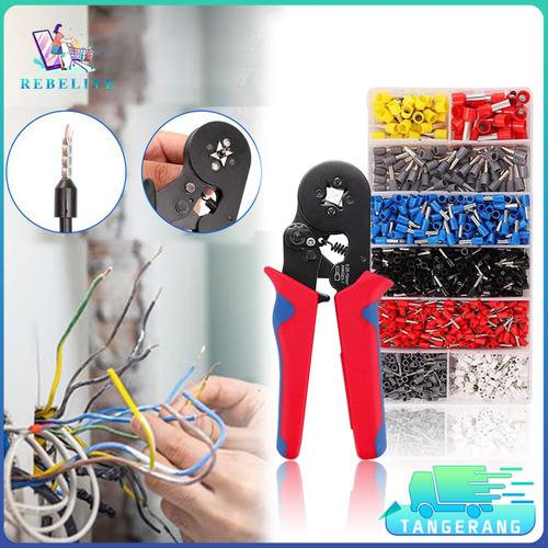 Jual Tang Tubular Terminal Crimping Dengan 1200Pcs Terminal Ferrules ...