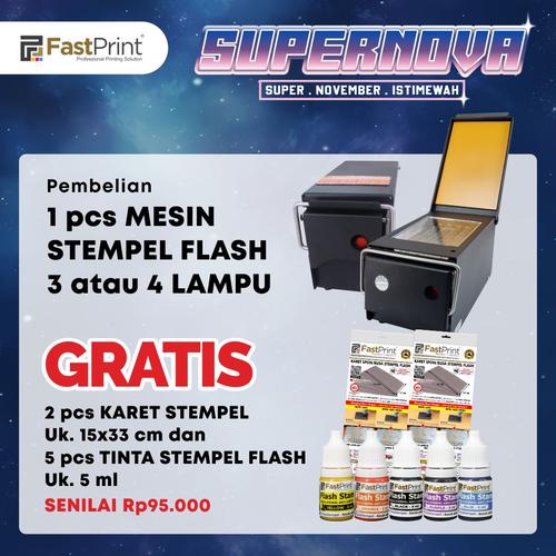 Jual Fast Print Mesin Stempel Flash Otomatis Warna 4 Lampu Full Plat Besi - Kota Surabaya - Fast ...