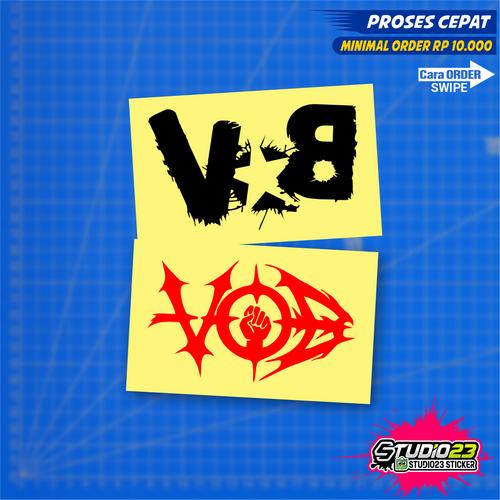 Jual Stiker Cutting Voice Of Baceprot VOB Logo Hologram - VOB/Putih ...