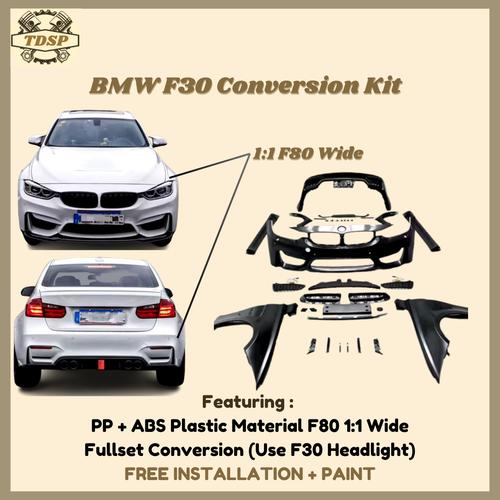 Jual Bodykit BMW F30 Widebody M3 F80 Style Body Kit 320i 328i 330i 335i ...